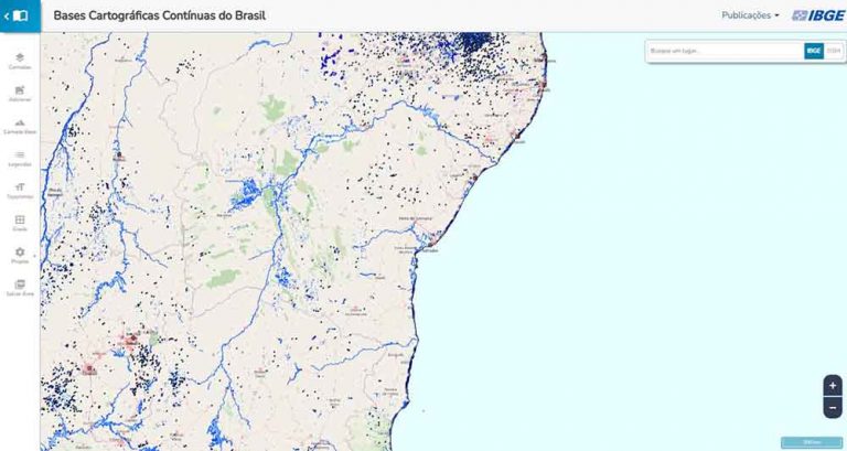 IBGE atualiza base cartográfica contínua do Brasil na escala 1:250.000
